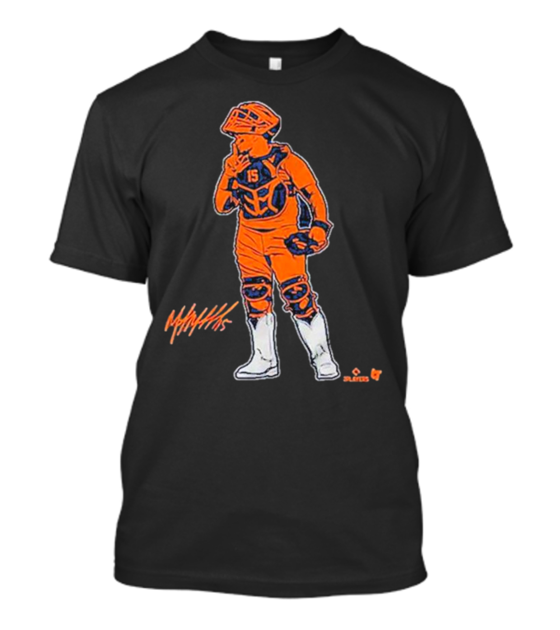 Martin Maldonado Catcher 15 Splashes Art Silver Boot Winner T-Shirt
