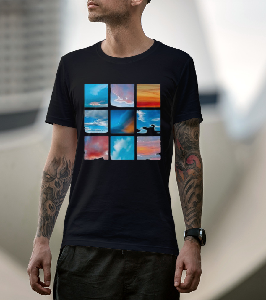Sunsets And Skies Colorful Sky Panels T-Shirt