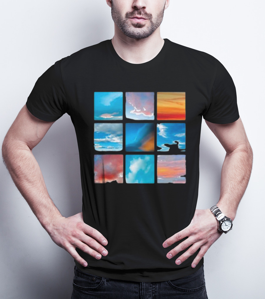 Sunsets And Skies Colorful Sky Panels T-Shirt