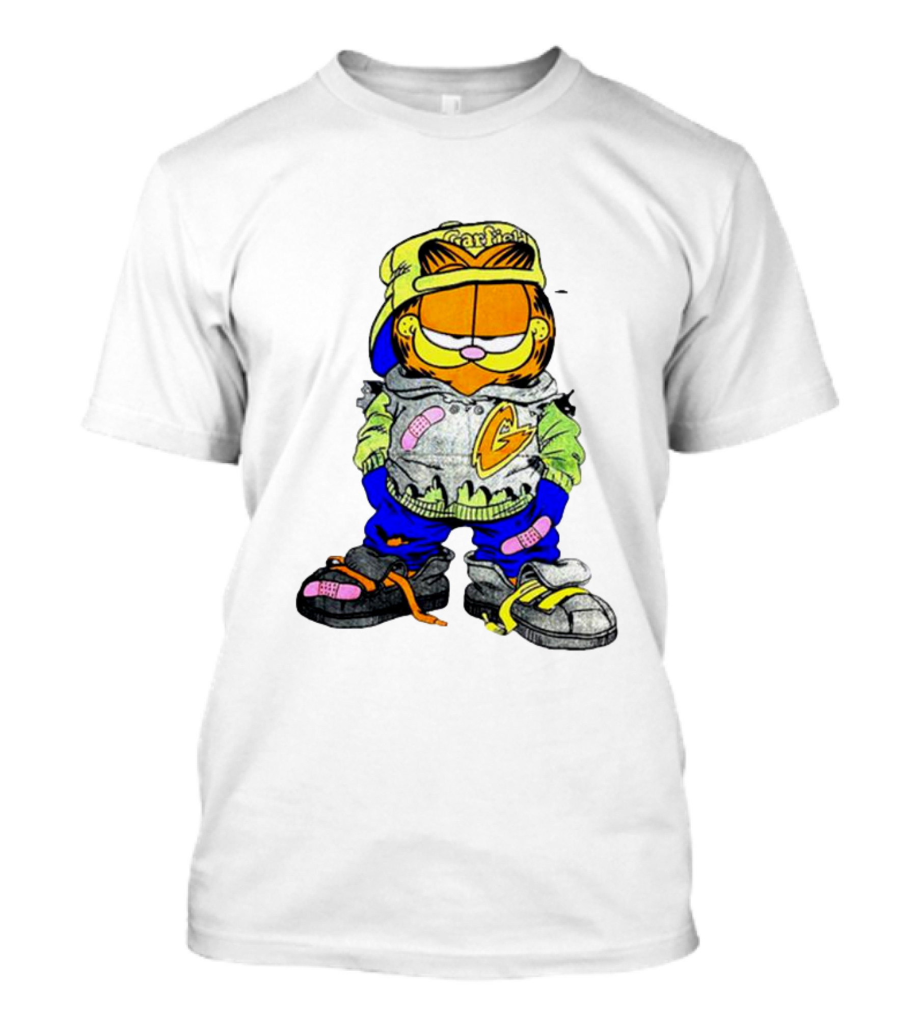 Garfield Hip Hop Street Style Hoodie Cap Sneakers T-Shirt