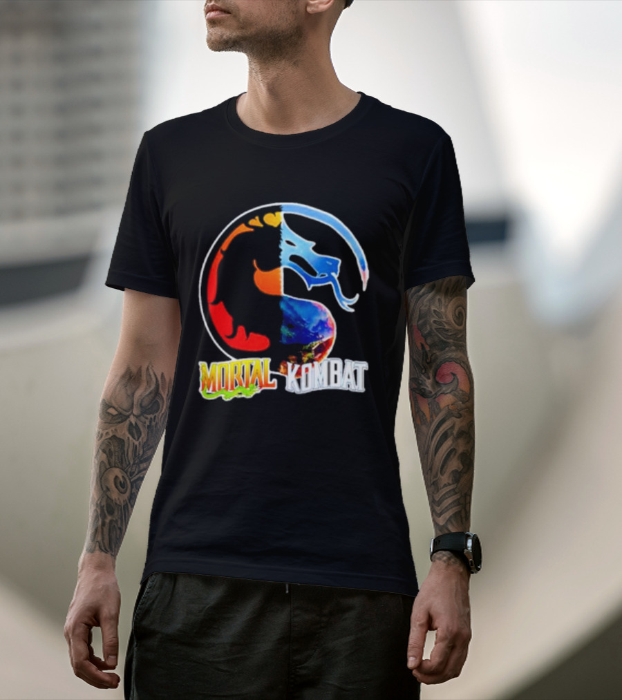 Mortal Kombat Dual-Color Dragon T-Shirt