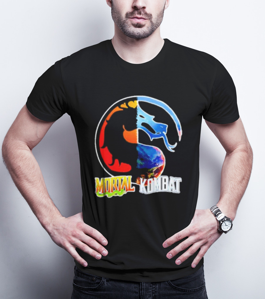 Mortal Kombat Dual-Color Dragon T-Shirt
