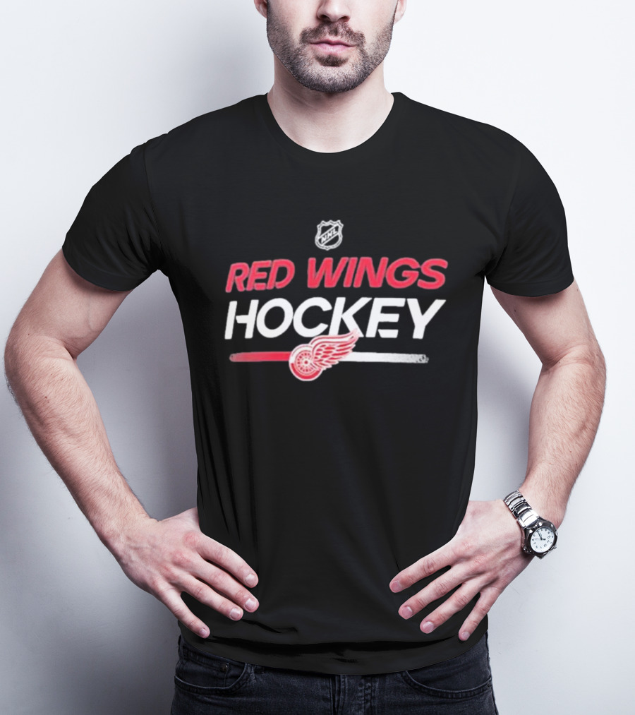 Detroit Red Wings NHL Red Wings Hockey Authentic Pro Primary Replen T-Shirt