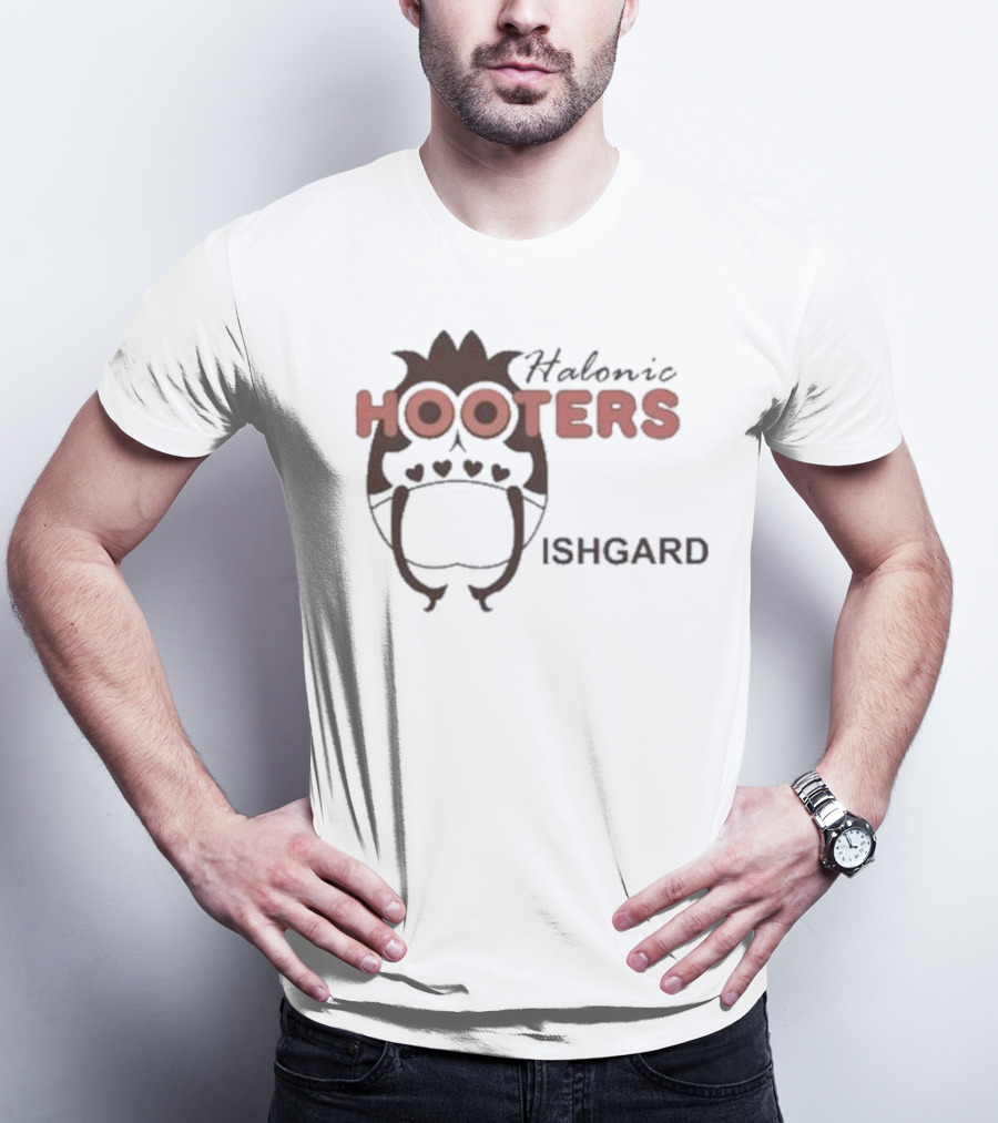 Gail Halonic Hooters Ishgard Gaming Crossover Fandom T-Shirt