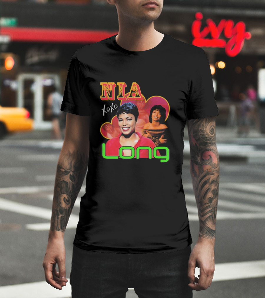 Nia Long Xoxo 90s Nostalgia Collage T-Shirt