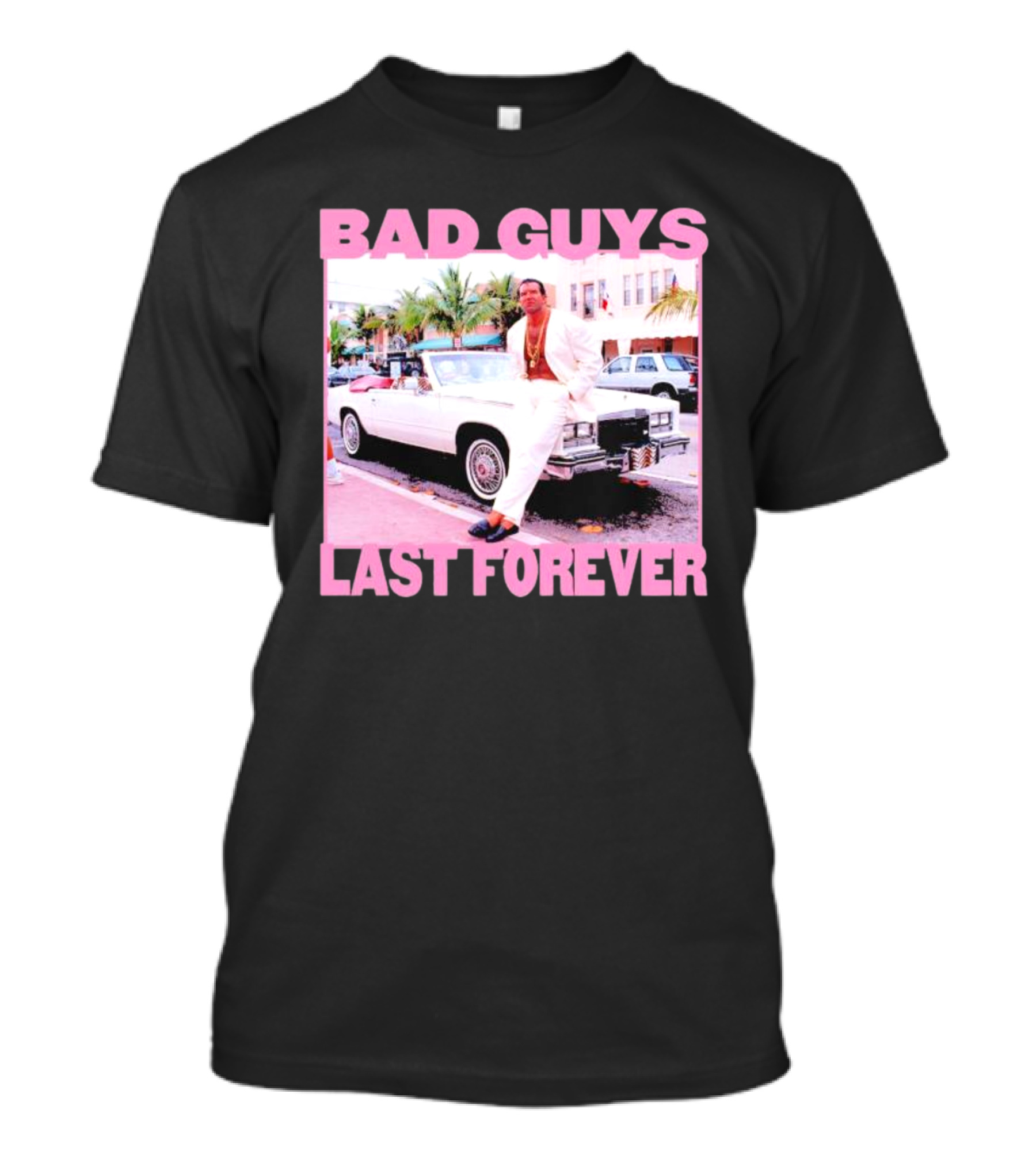 Scott Hall Bad Guys Last Forever Retro Miami Vibe T-Shirt