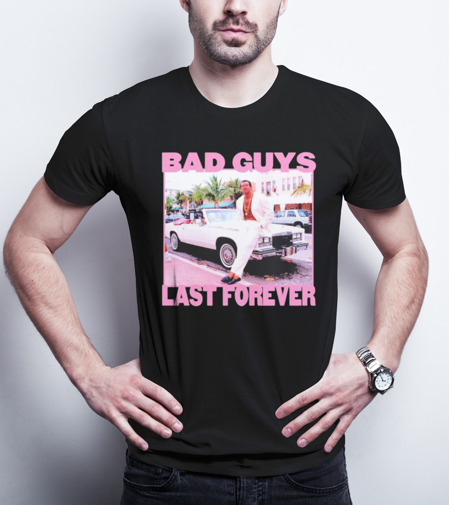 Scott Hall Bad Guys Last Forever Retro Miami Vibe T-Shirt