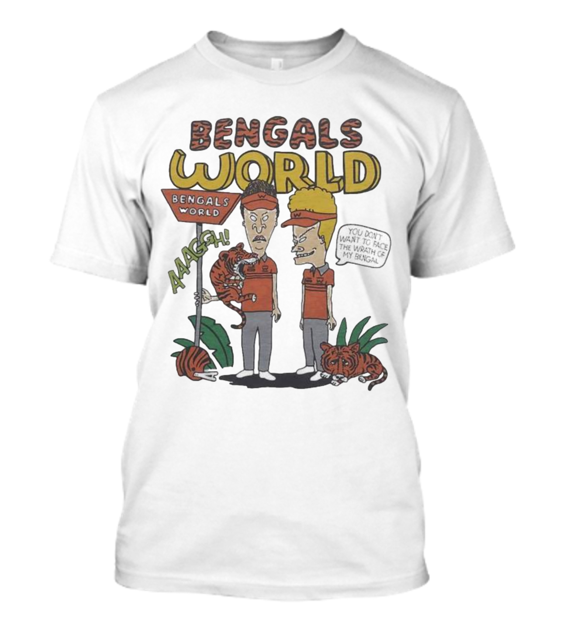Beavis And Butthead Bengals World Aaagh You Don't Want To Face The Wrath Of My Bengal T-Shirt