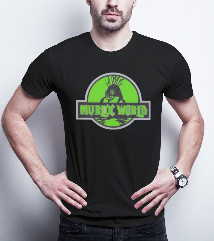 Murloc World Jurassic Symbol Green Creature T-Shirt