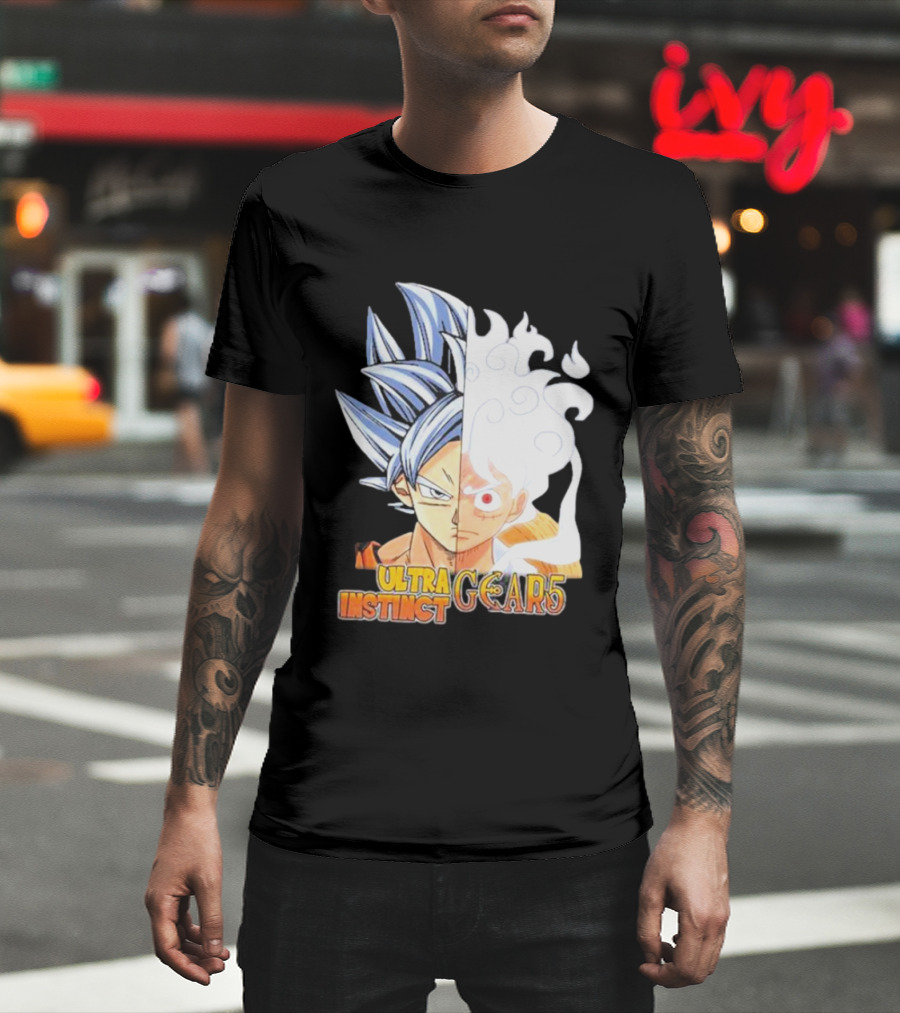Ultra Instinct Gear 5 Fusion Anime Crossover Duo T-Shirt
