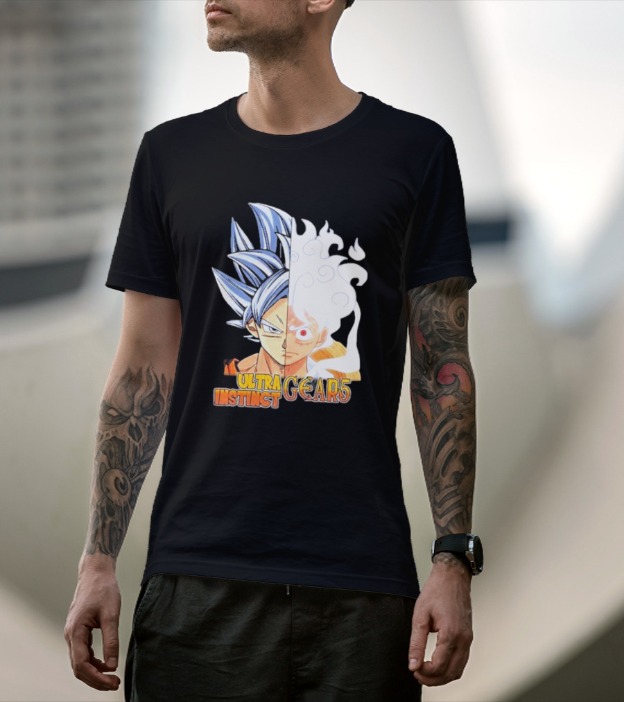 Ultra Instinct Gear 5 Fusion Anime Crossover Duo T-Shirt