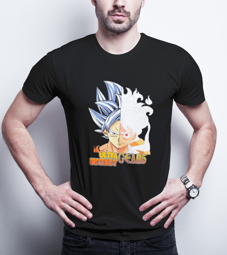 Ultra Instinct Gear 5 Fusion Anime Crossover Duo T-Shirt