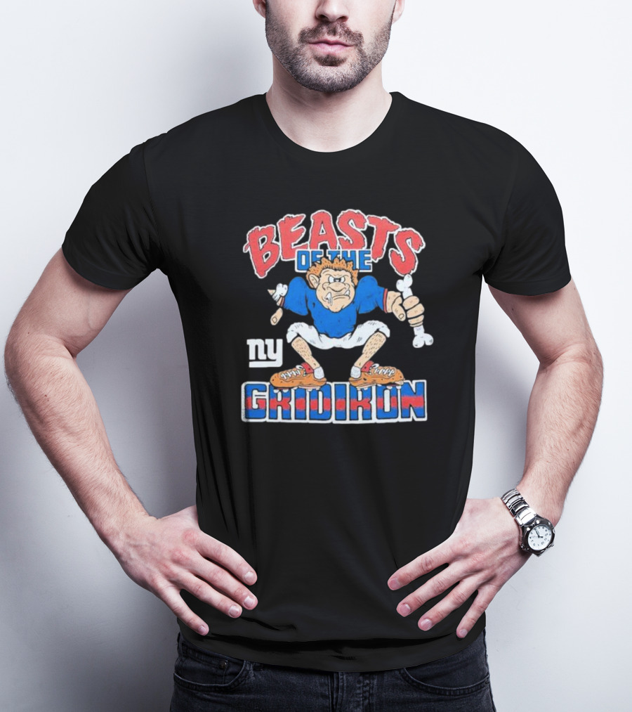 New York Giants Beasts Of The Gridiron NY Football Character T-Shirt