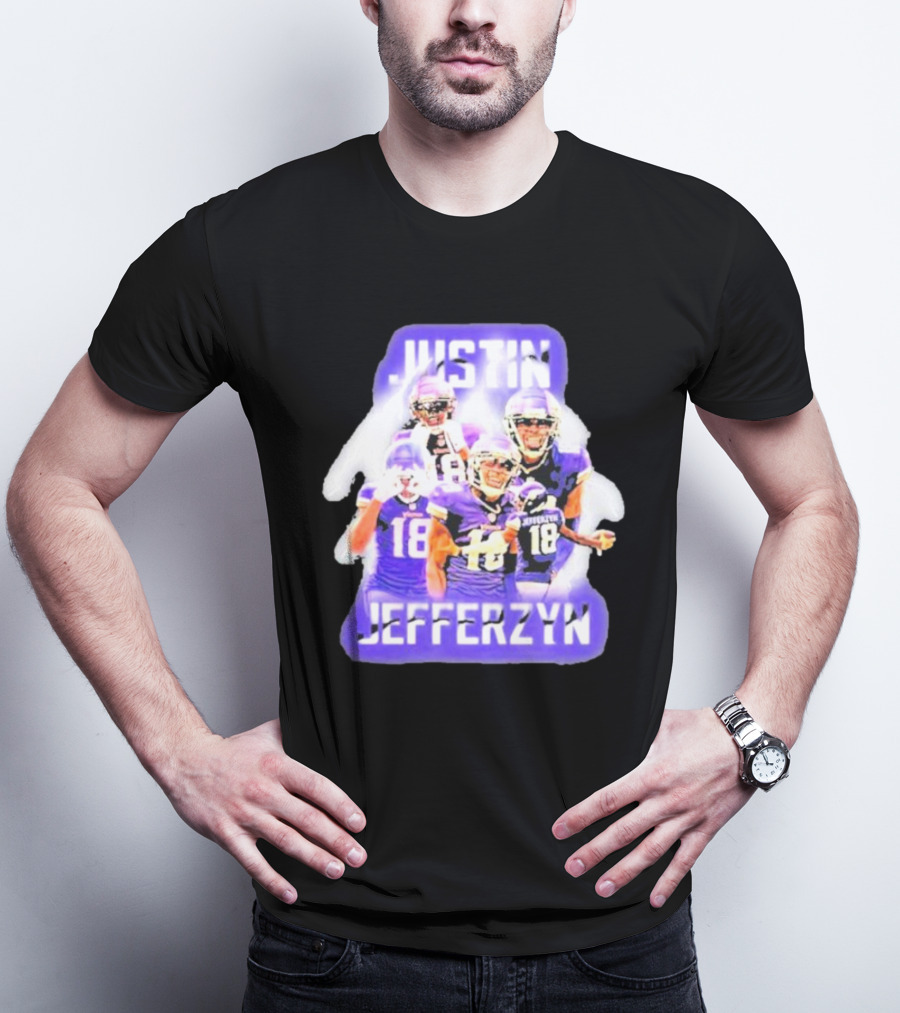 Justin Jefferzyn Freezertarps Purple Football Player Collection T-Shirt