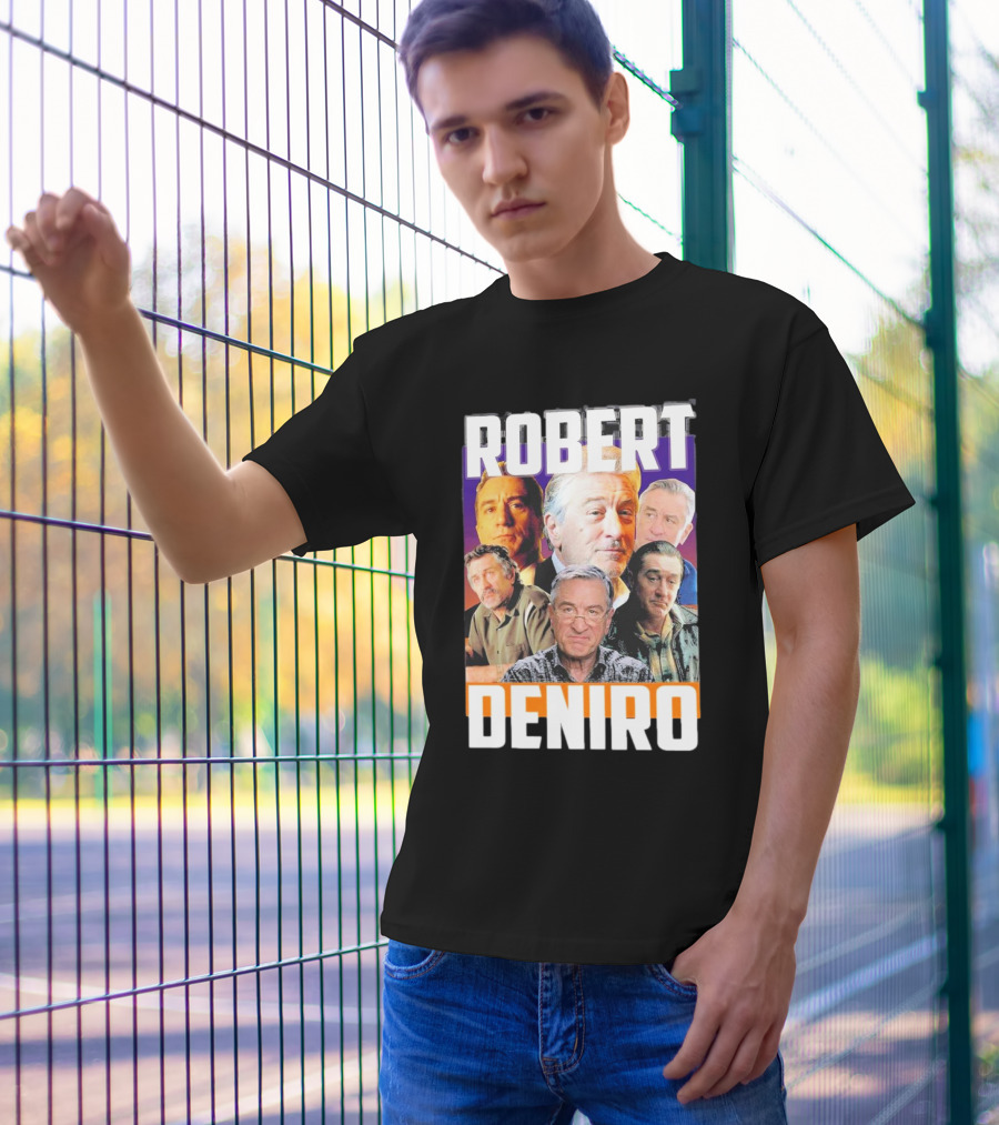 Robert De Niro Iconic Movie Roles Collage T-Shirt