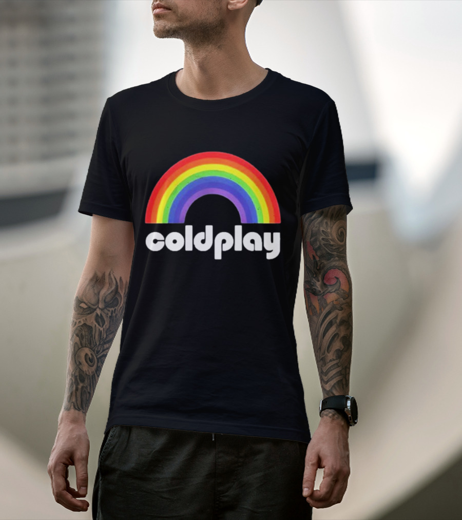 Coldplay Rainbow Multicolor T-Shirt