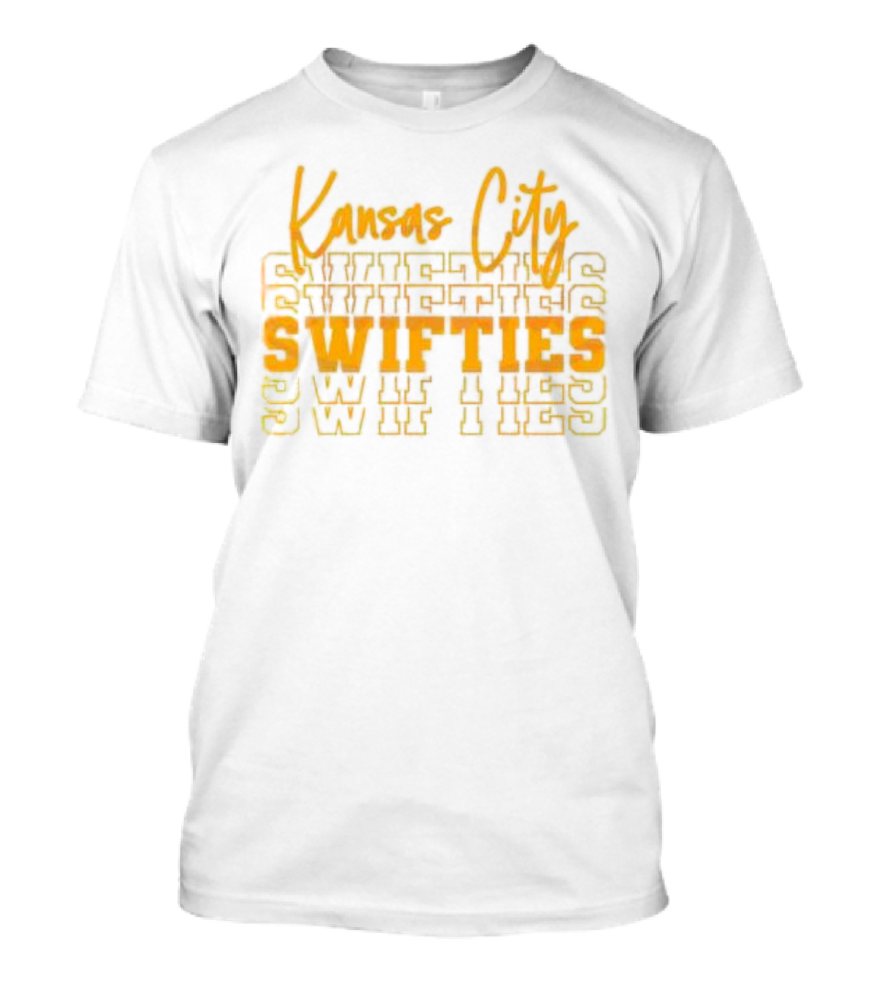 Kansas City Swifties Bold Layered Typography T-Shirt