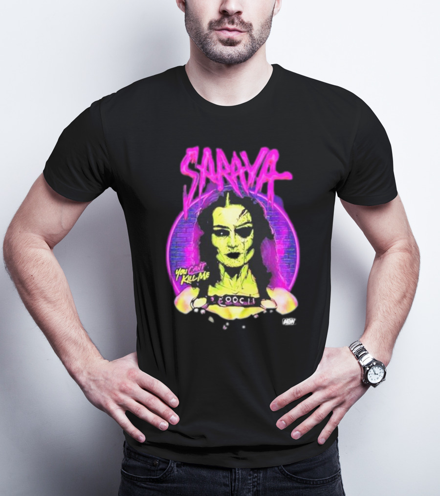 Saraya You Can't Kill Me Neon Halloween T-Shirt