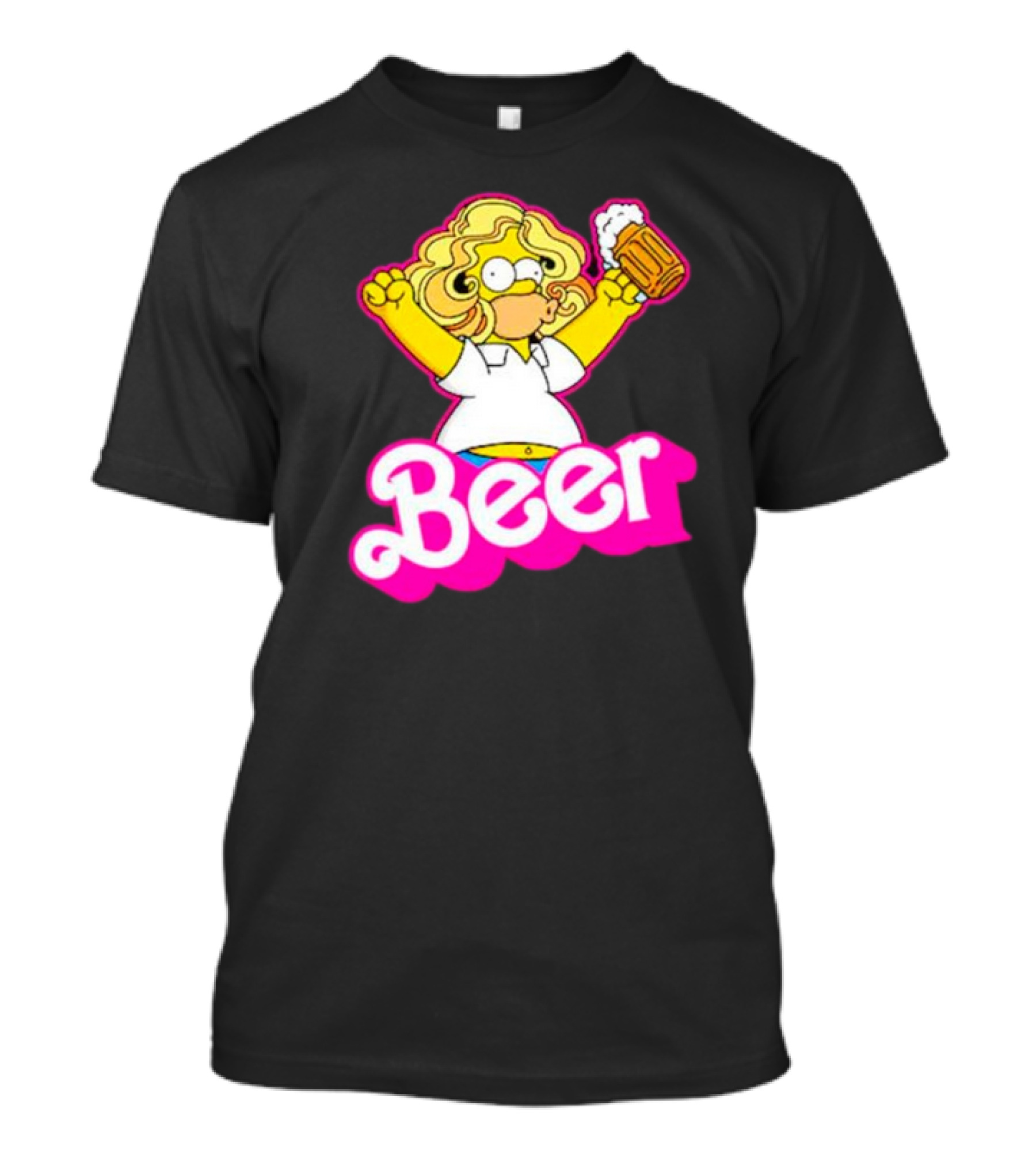 Beerbie Homer Simpson Beer Barbie T-Shirt