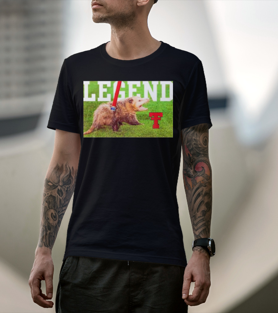 Opossum Legend Texas Tech Football T-Shirt