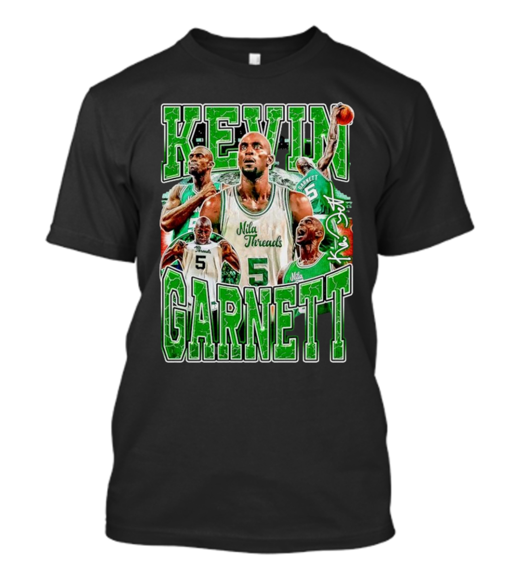 Kevin Garnett Boston Celtics Nila Threads Basketball Legend T-Shirt