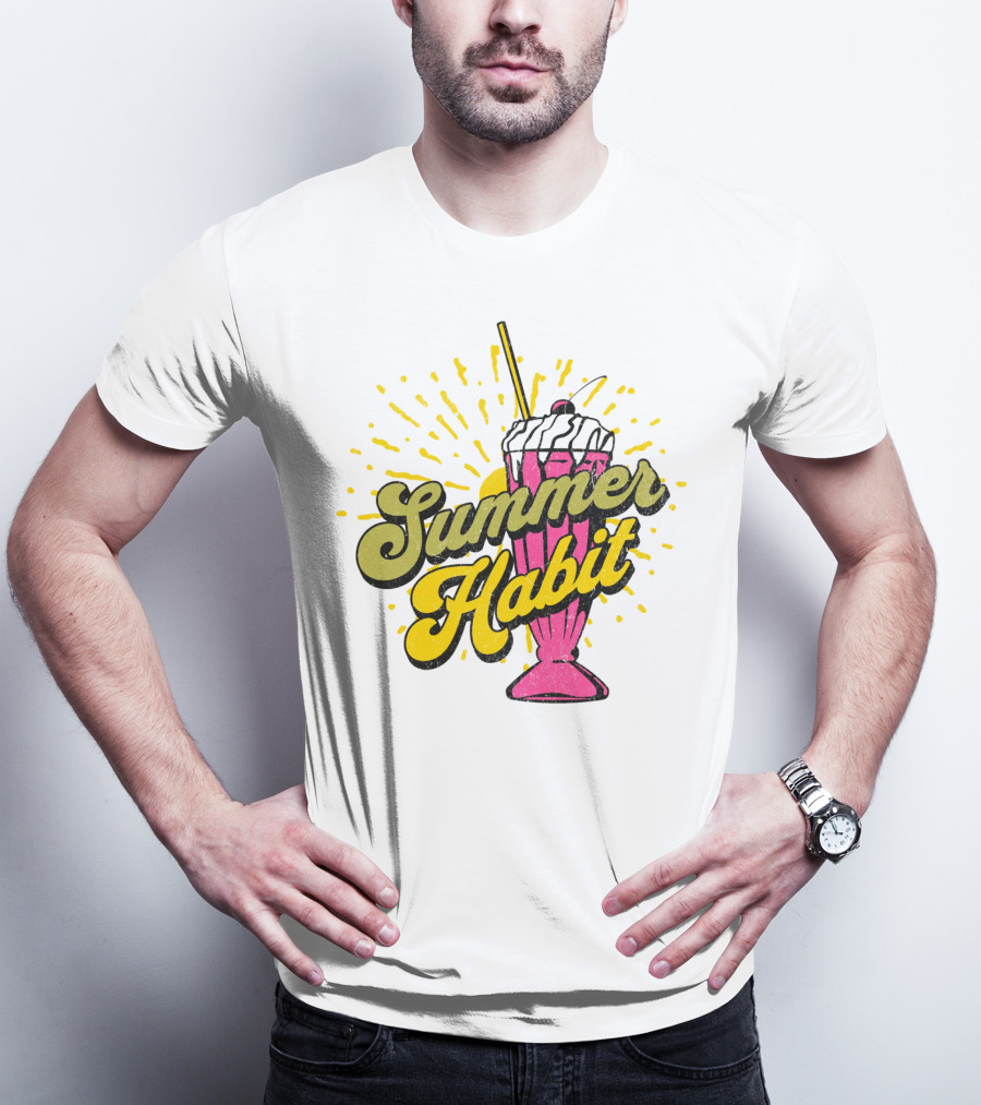 Summer Habit Vibrant Milkshake Burst T-Shirt