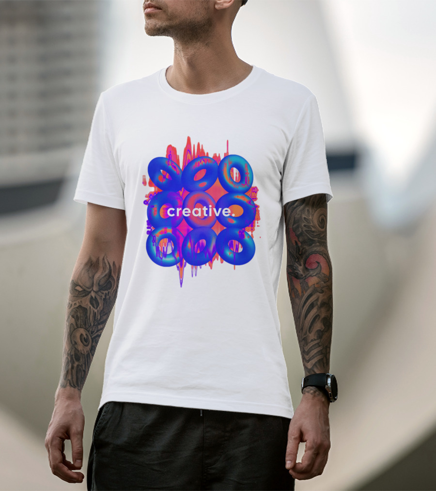 Creative Vivid Rings With Abstract Waveforms T-Shirt