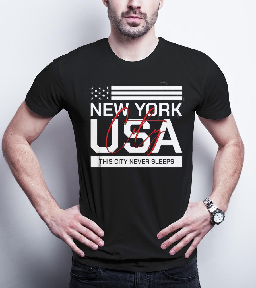 New York City USA This City Never Sleeps T-Shirt