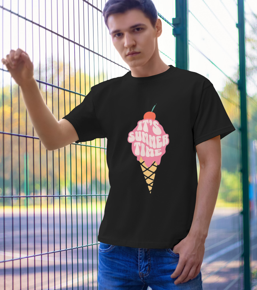 It’s Summer Time Cherry Ice Cream Cone T-Shirt