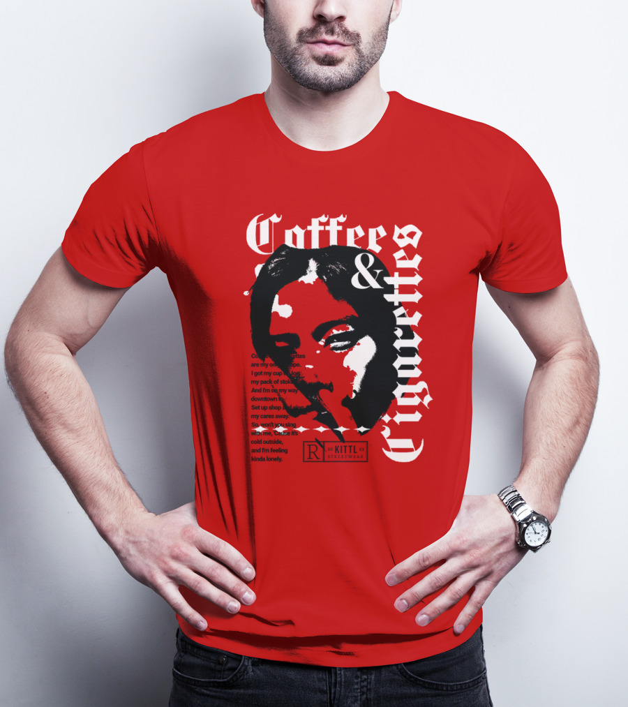 Coffee And Cigarettes By Kittl X Eachwayman T-Shirt