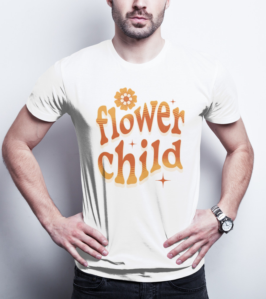 Flower Child Vintage Retro Groovy Vibes T-Shirt