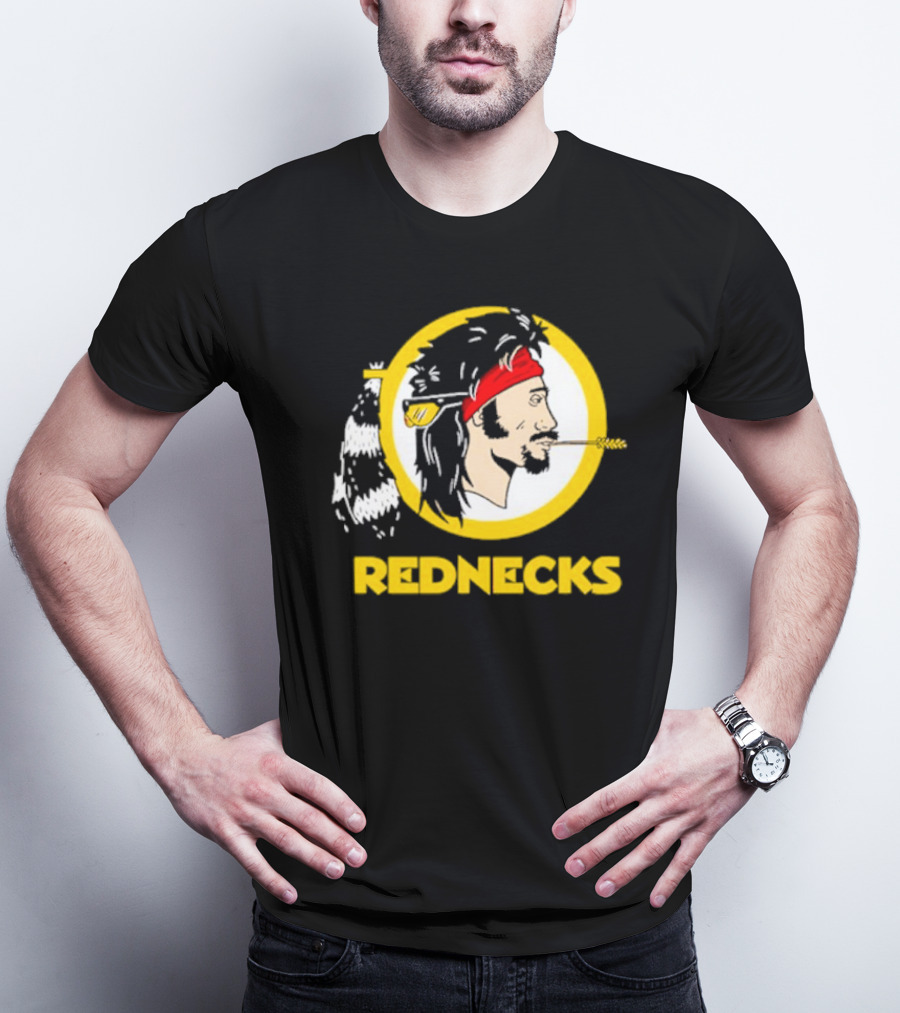 Rednecks Parody Logo With Bandana And Corn Stalk T-Shirt