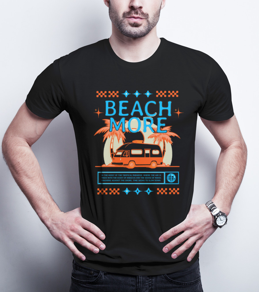 BEACH MORE Tropical Paradise Camper Adventure T-Shirt
