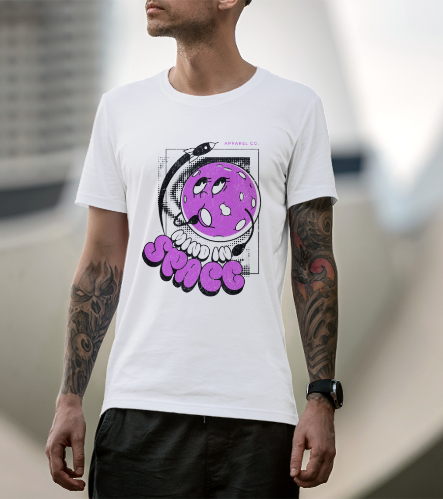 Mind In Space Apparel Co Cartoon Typographic Streetwear T-Shirt