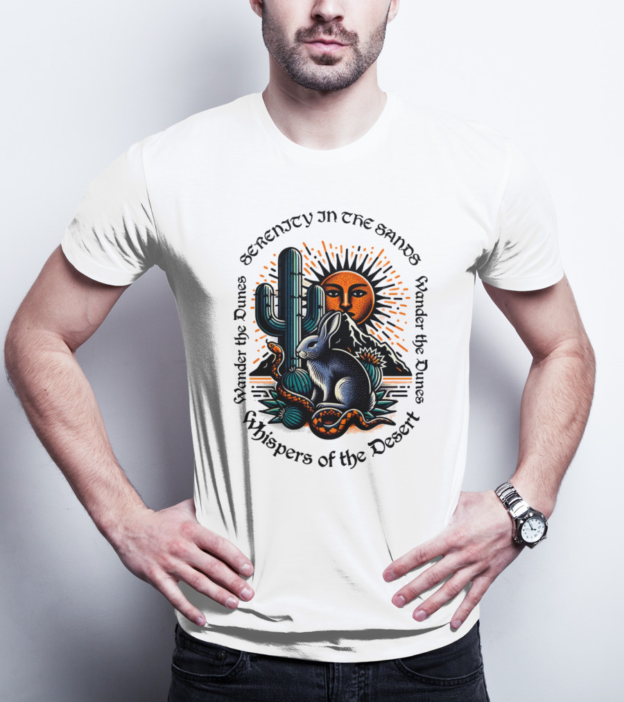 Serenity In The Sands Whispers Of The Desert Wander The Dunes T-Shirt