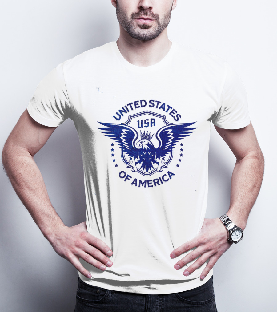 USA United States Of America Crowned Eagle Emblem T-Shirt