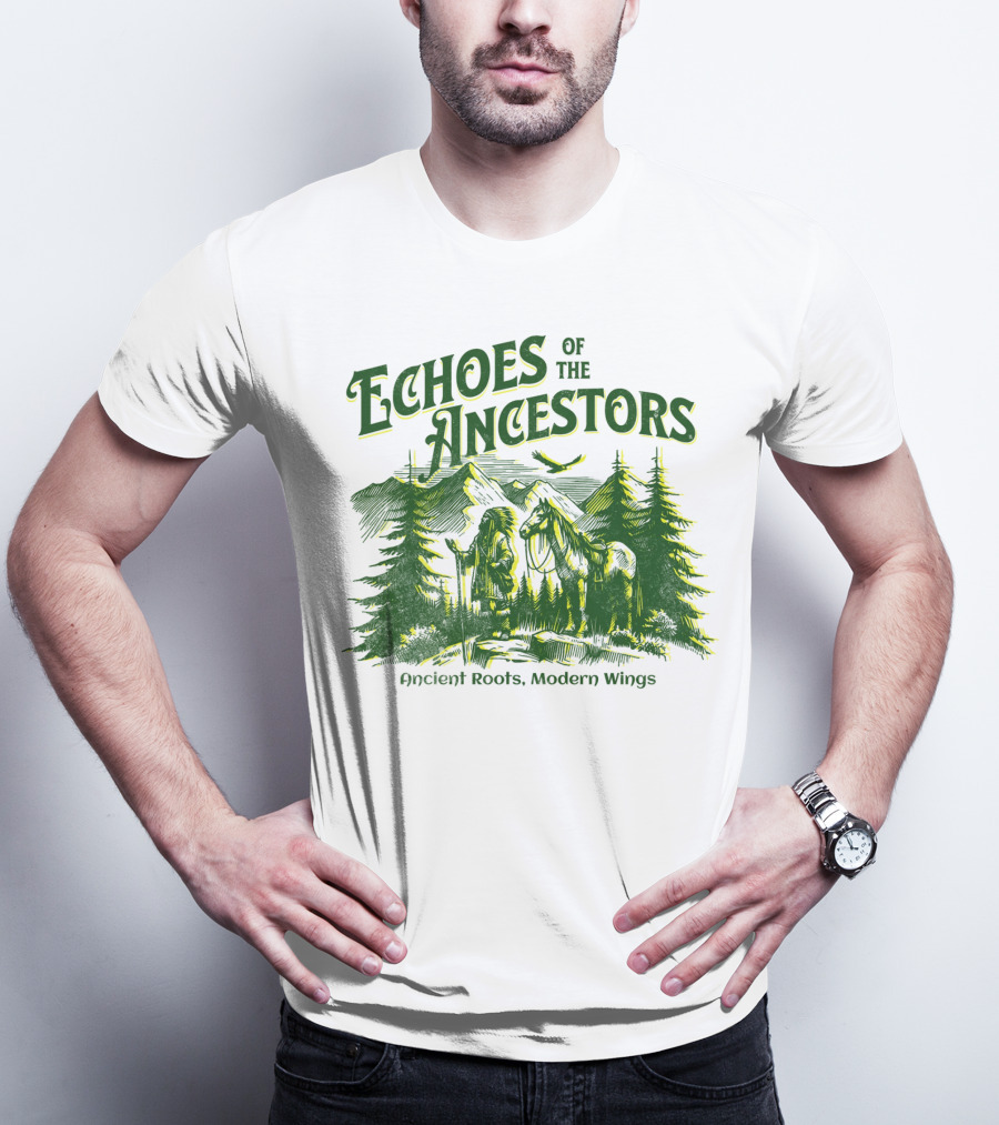 Echoes Of The Ancestors Ancient Roots Modern Wings T-Shirt