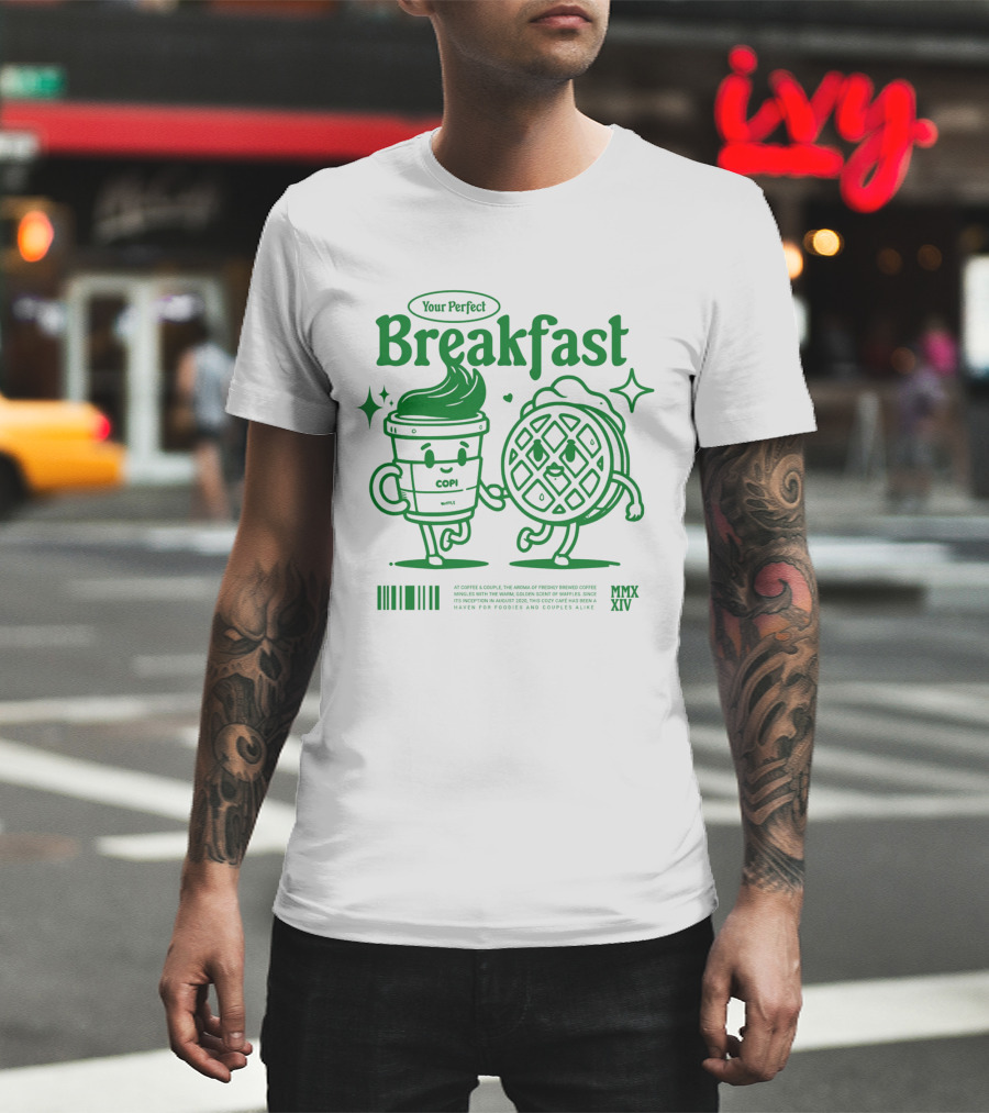 Your Perfect Breakfast Coffee And Waffle Friendship MMXIV T-Shirt