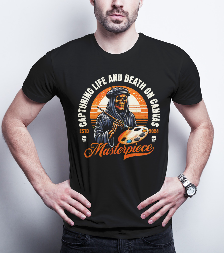 Capturing Life And Death On Canvas Masterpiece ESTD T-Shirt