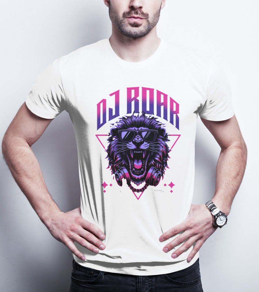 DJ Roar Lion Head HTTL Apparal T-Shirt