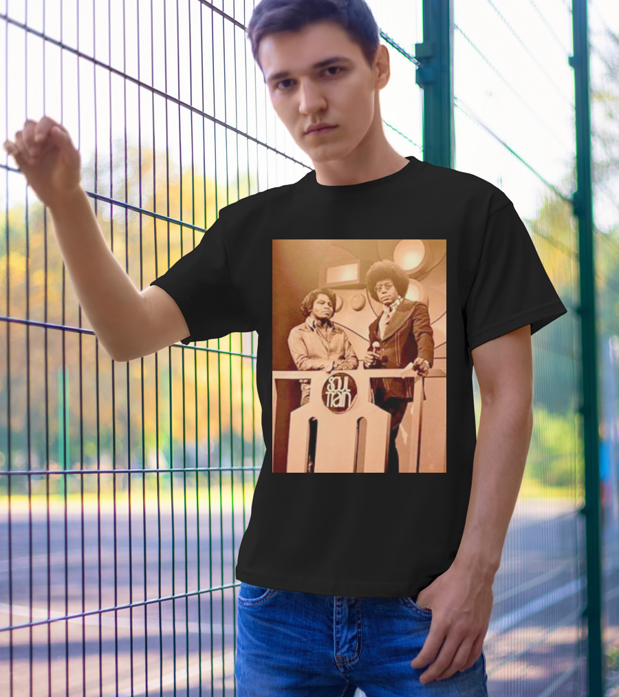 James Brown And Don Cornelius Soul Train Iconic Music Legends T-Shirt