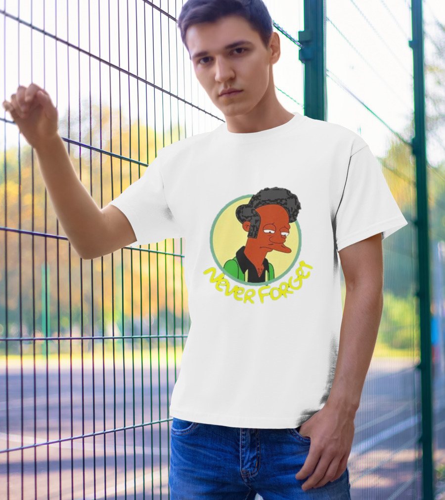 Never Forget Apu Simpsons Character T-Shirt