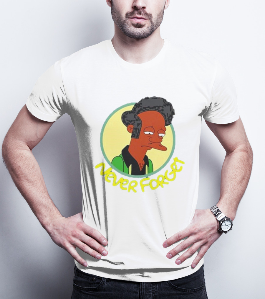 Never Forget Apu Simpsons Character T-Shirt