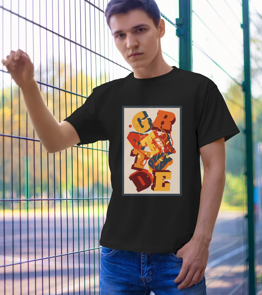 GRADE 3D Letter Explosion T-Shirt