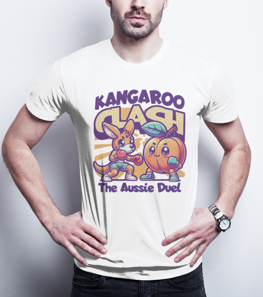 Kangaroo Clash The Aussie Duel T-Shirt