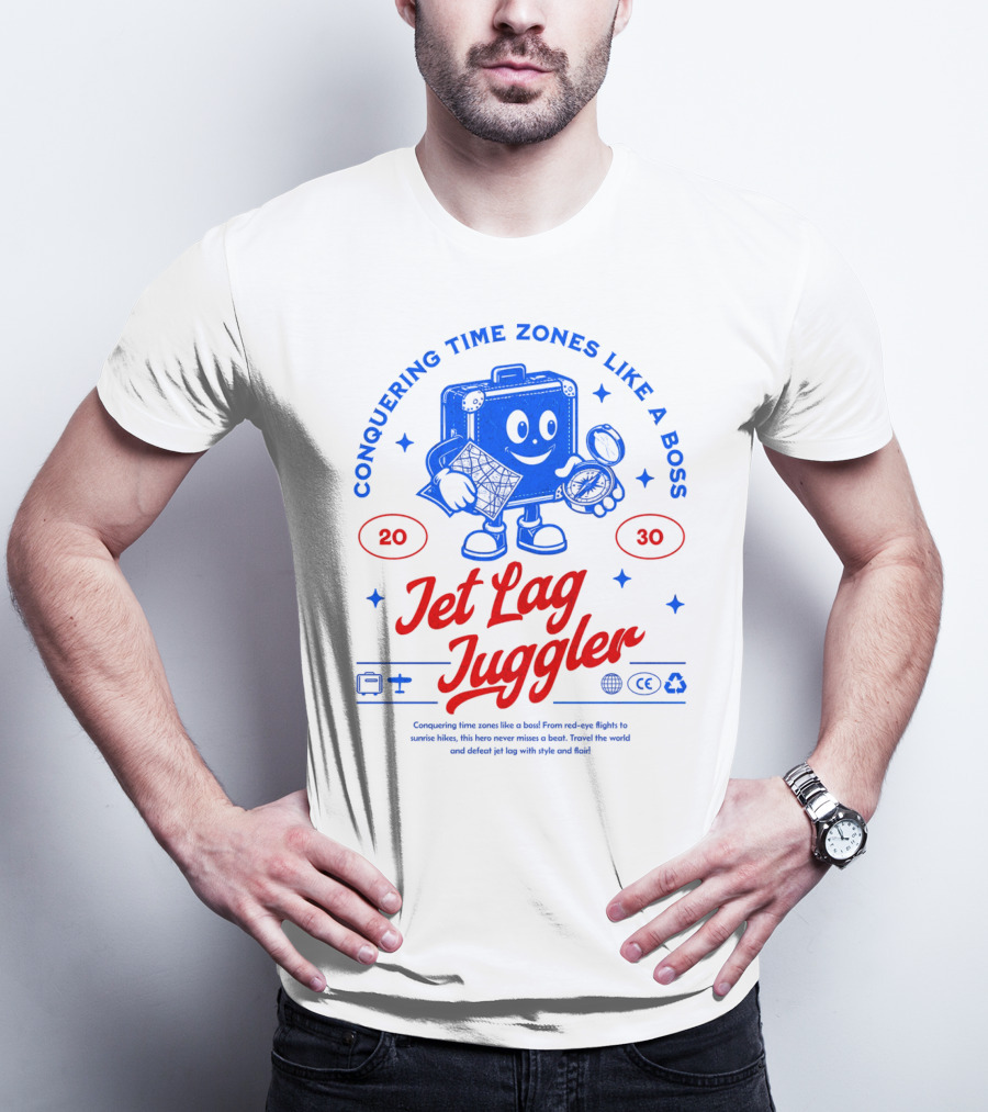 Jet Lag Juggler Conquering Time Zones Like A Boss T-Shirt