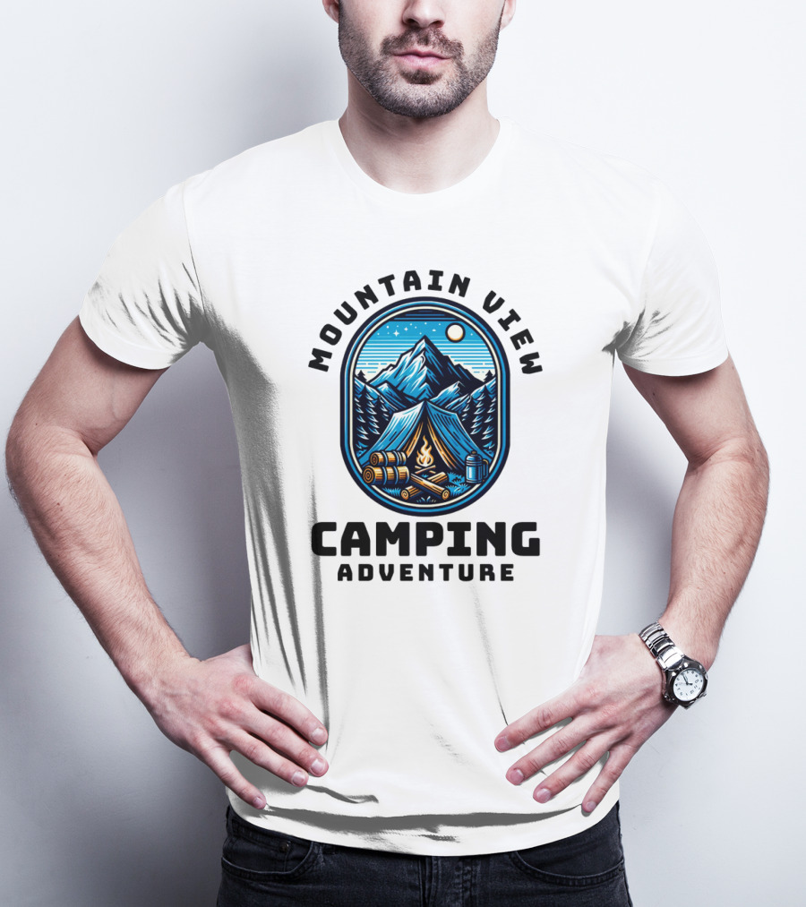 Mountain View Camping Adventure T-Shirt