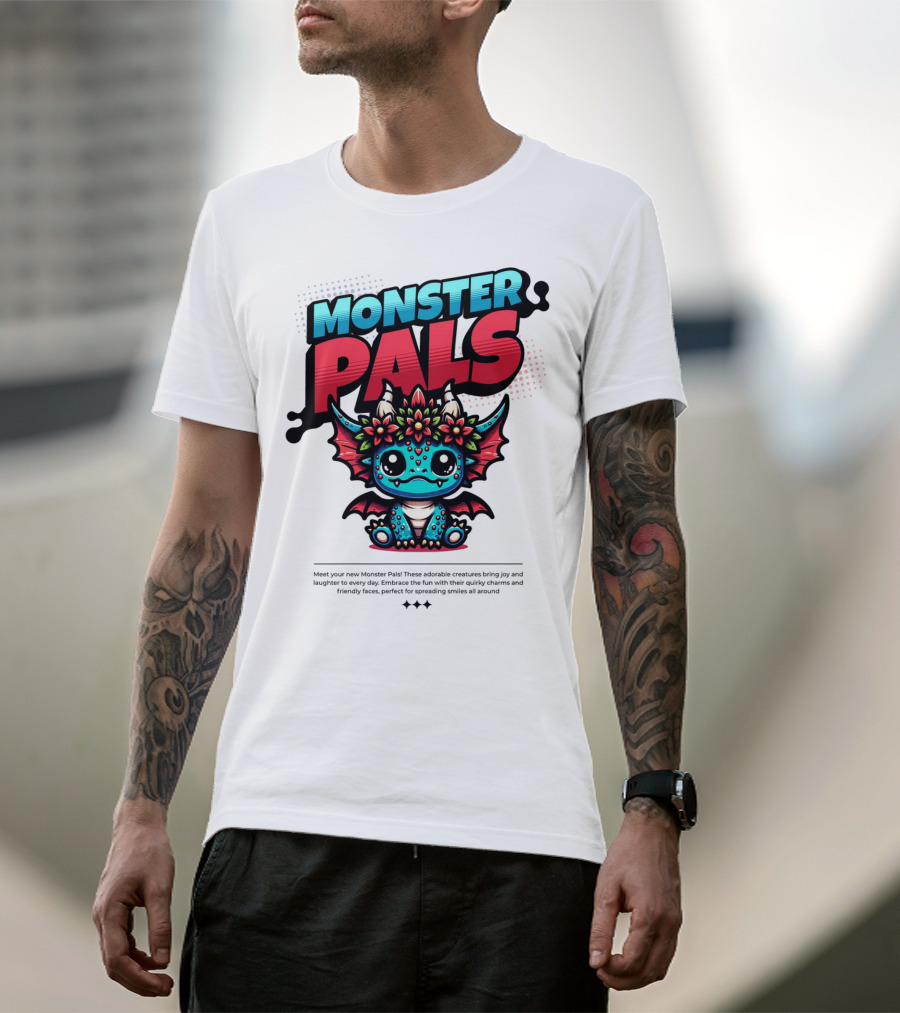 MONSTER PALS Adorable Creatures With Quirky Charm And Friendly Faces T-Shirt