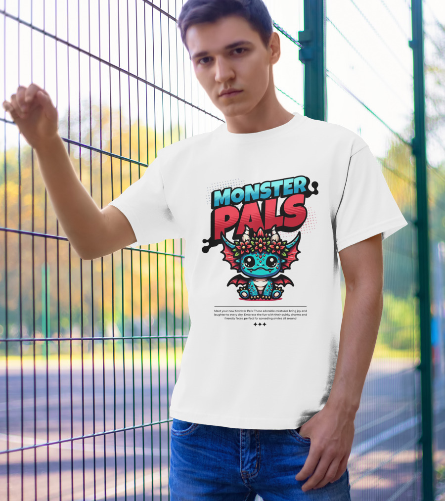 MONSTER PALS Adorable Creatures With Quirky Charm And Friendly Faces T-Shirt