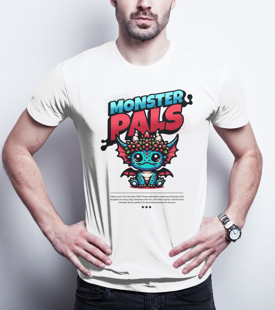 MONSTER PALS Adorable Creatures With Quirky Charm And Friendly Faces T-Shirt